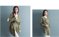 China Fashion lady wind coat HM6001(clothing factory) for sale