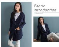 China Fashion lady wind coat HM6001(clothing factory) for sale