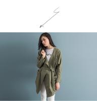 China Fashion lady wind coat HM6001(clothing factory) for sale