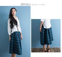 China cotton blue & white gingham dress fashionable n casual for sale