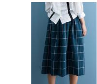 China cotton blue & white gingham dress fashionable n casual for sale