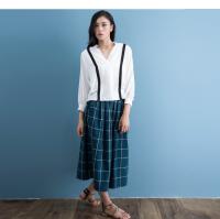 China cotton blue & white gingham dress fashionable n casual for sale