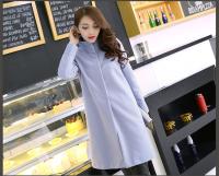 China fashion high collar ladies elegant pure cashmere coat for sale