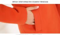 China 2016 fashion women turn-down collar polyester coat elegant coats for sale