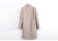 China fashion high collar ladies elegant pure cashmere coat for sale