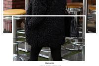 China Round neck zipper design long sleeves ladies fashion & elegant fur coat for sale