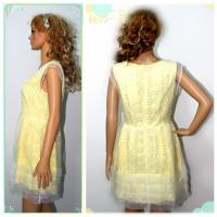 China Round neck sleeveless ladies dresses with polyester S M L XL for sale
