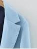 China fashion lapel collar long sleeve cotton+polyester  ladies coat for sale