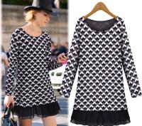 China 2016 new clothing  for fat women dresses chiffon long sleeve maxi dresses for sale