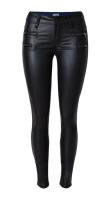 China fashion&casual  high waist pu leather long pencil pant trousers for women for sale