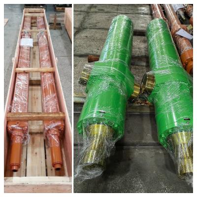 China 32 MPa Testing Pressure Heavy Duty  3 Stage Hydraulic Cylinders With Max Bore Diameter 865mm in Steel Plant for sale