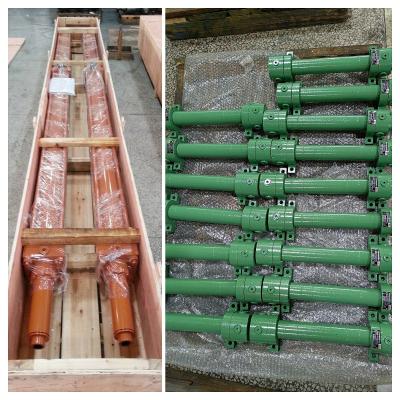 China Customized Three Stage Hydraulic Cylinder Heavy Duty 21 Mpa Operating Pressure for sale