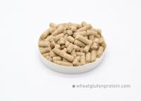 China Bulk Dried Wheat Gluten Pellet In 4mm Cylindrical Safe Easy to Transport for sale