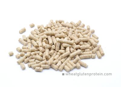 China Prawn, Fish Feed Material , Cylindrical Wheat Gluten Feed Pellets for sale