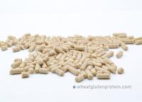 China 5-10mm Long Cylindrical Wheat Gluten Feed Pellets For Fish Feed for sale