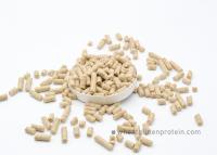 China 4mm Diameter Wheat Gluten Feed Pellets Physical Extrusion Slightly Yellowish Color for sale