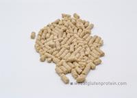 China Cylindrical Wheat Gluten Pellet Protein For Salmon Fish Feedstuff for sale