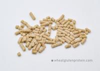 China Vital Wheat Gluten Aquaculture Fish Feedstuff , No Smell Wheat Protein Pellets for sale