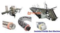 China Insulated Flexible Air Duct Making Machine | Glass Wool Flexible Duct Production Line Manufacturer for sale