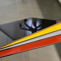 China 1220mm PE Black Color Aluminum Composite Panel ACP Sheets For Decoration for sale