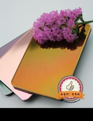 China Antistatic Mirror PVDF Aluminum Composite Panel 4mm 1250mm for Exterior Decoration for sale