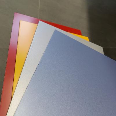 China ALUDONG ALD-T835 Brushed Silver Aluminum Composite Panel 1220x2440mm 3mm Thickness for Building Decoration for sale