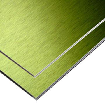 China Brushed Finish PVDF Aluminum Panels 0.03-0.5mm for Exterior Wall Cladding 1220x2440mm for sale