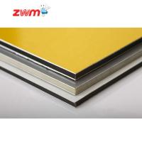 China 4mm PE PVDF Coated Aluminum Composite Panel Unbreakable / Bending ACP For Building Cladding for sale