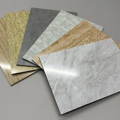 China Marble Pattern Aluminum Composite Panel 4x8 ft PE Coating Matte Finish Lightweight 5.5kg/m2 for Interior Wall for sale