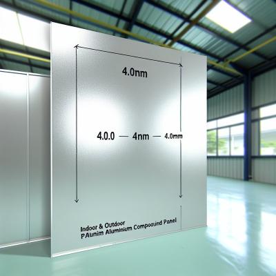 China PE Aluminum Composite Panel 4.0mm Hole Size for Indoor Outdoor Use for sale