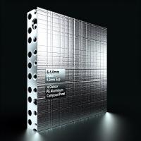 China PE Aluminum Composite Panel 4.0mm Hole Size for Indoor Outdoor Use for sale