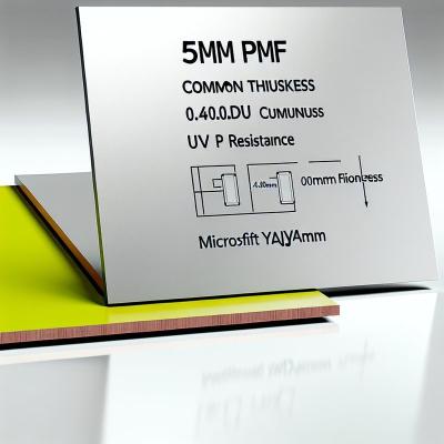 China 5mm PVDF Aluminum Composite Panel 0.40mm Alu Thickness UV Resistant for sale