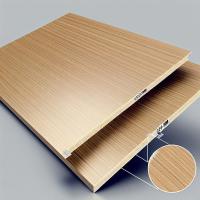 China 1220x2440mm Wooden Aluminum Composite Panel 3mm PVDF PE Coating Fireproof for sale