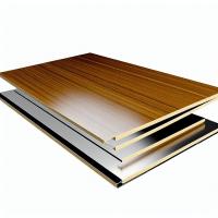 China 1220x2440mm Wooden Aluminum Composite Panel 3mm PVDF PE Coating Fireproof for sale