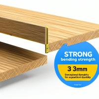China 3mm Wooden Aluminum Composite Panel 1220x2440mm for Indoor Outdoor Use for sale