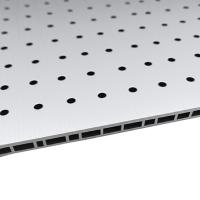 China 1240mm Panel Width PE Aluminum Composite Panel with 4.0mm Hole Size and Unbroken Core for sale