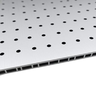 China 1240mm Panel Width PE Aluminum Composite Panel with 4.0mm Hole Size and Unbroken Core for sale
