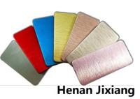 China AA1100 18um Brushed Aluminum Composite Panel - 1220x2440mm Size, 13-18μm Coating for Interior Decoration for sale