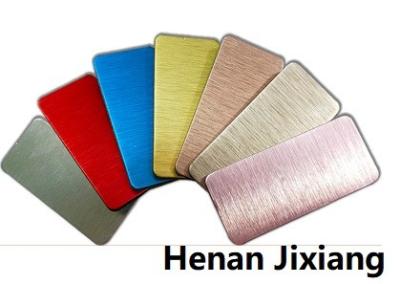 China AA1100 18um Brushed Aluminum Composite Panel - 1220x2440mm Size, 13-18μm Coating for Interior Decoration for sale