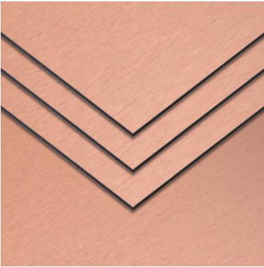 China Brushed Aluminum Composite Panel 1220x2440mm PVDF Coated Weather Resistant for Curtain Wall for sale