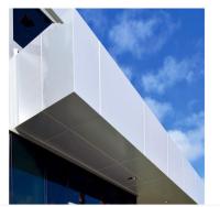 China Brushed Silver AA5005 PVDF Aluminum Composite Panel 1000mm Length, 1.5-8mm Thickness for Building Facades for sale