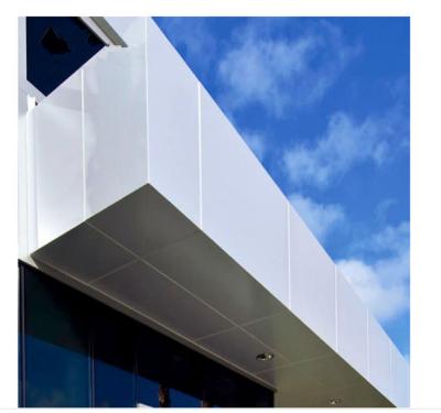 China Brushed Silver AA5005 PVDF Aluminum Composite Panel 1000mm Length, 1.5-8mm Thickness for Building Facades for sale