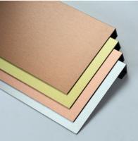 China PE Core 5005 Brushed Aluminum Composite Panel 2000mm Width 0.05-0.50mm Aluminum Thickness for External Wall Decoration for sale