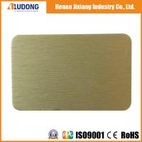 China 1250mm × 3050mm Mirror Finish Ingot Gold ACM Panels - 1.5mm-8mm Thickness, CE & ISO9001 Certified for sale