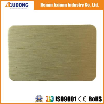China 1250mm × 3050mm Mirror Finish Ingot Gold ACM Panels - 1.5mm-8mm Thickness, CE & ISO9001 Certified for sale