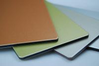 China 1250mm × 3050mm Mirror Finish Ingot Gold ACM Panels - 1.5mm-8mm Thickness, CE & ISO9001 Certified for sale