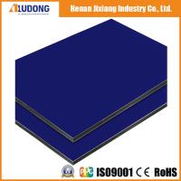 China Non-Toxic Antibacterial Aluminum Composite Panel 0.3mm Thickness for Interior Decoration - Glossy Blue Finish for sale