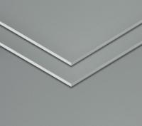 China Silver 5mm Fire Rated ACM Sign Panel 1220x2440mm with 0.40mm PVDF Coating for Architectural Applications for sale
