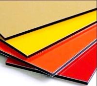 China 5mm High Gloss Red Aluminum Composite Panel 1000-6000mm Length for Wall Finishes for sale