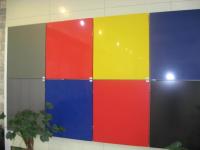 China 5mm High Gloss Red Aluminum Composite Panel 1000-6000mm Length for Wall Finishes for sale